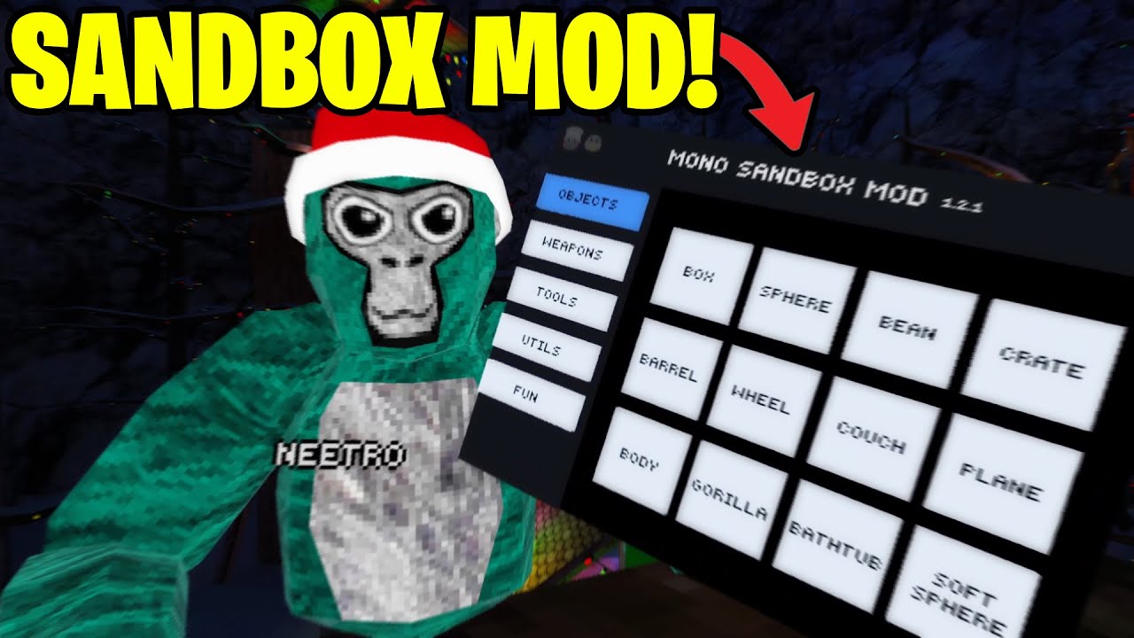 Gorilla Tag Sandbox Mod Mono Sandbox Mod Youtube