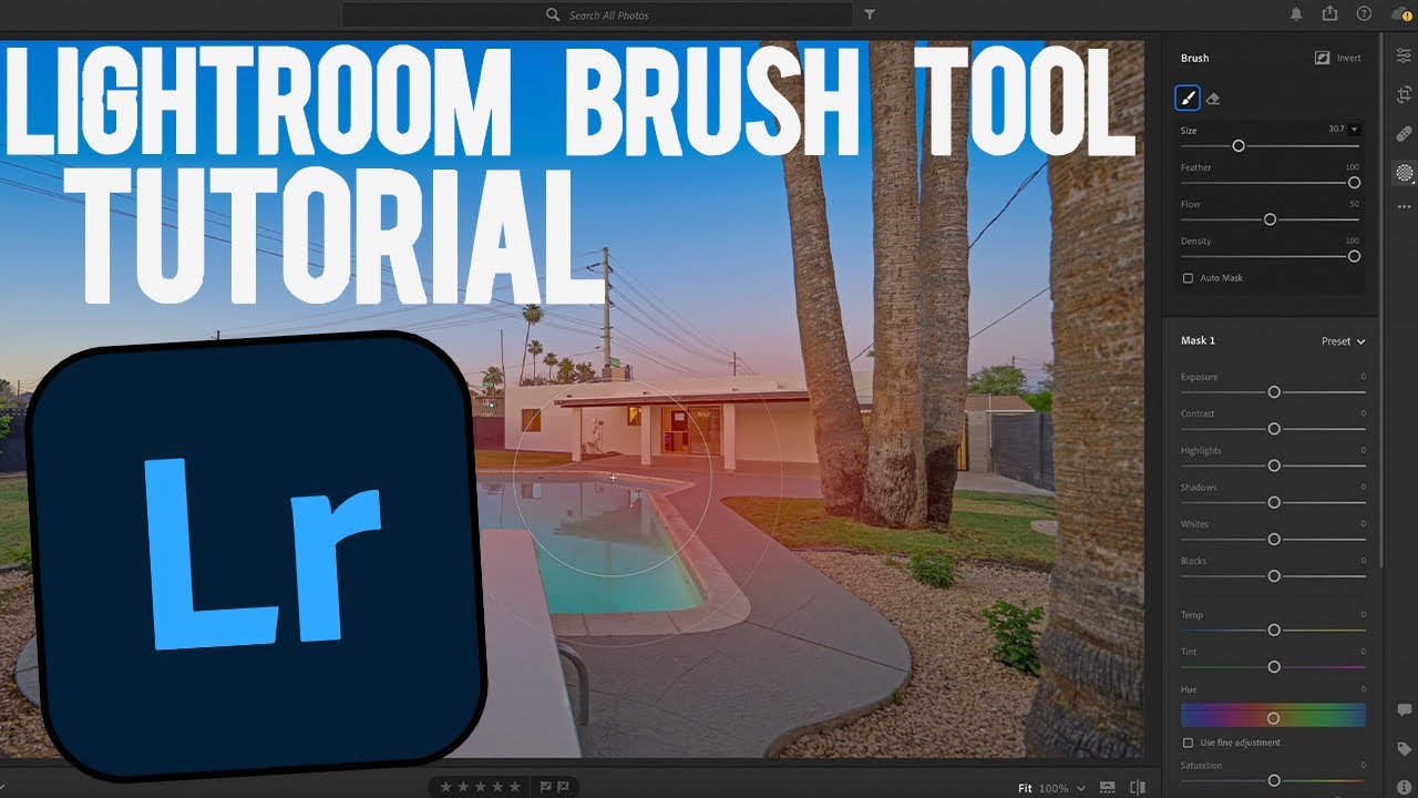Adobe Lightroom 2022 Tutorial Brush Tool Youtube