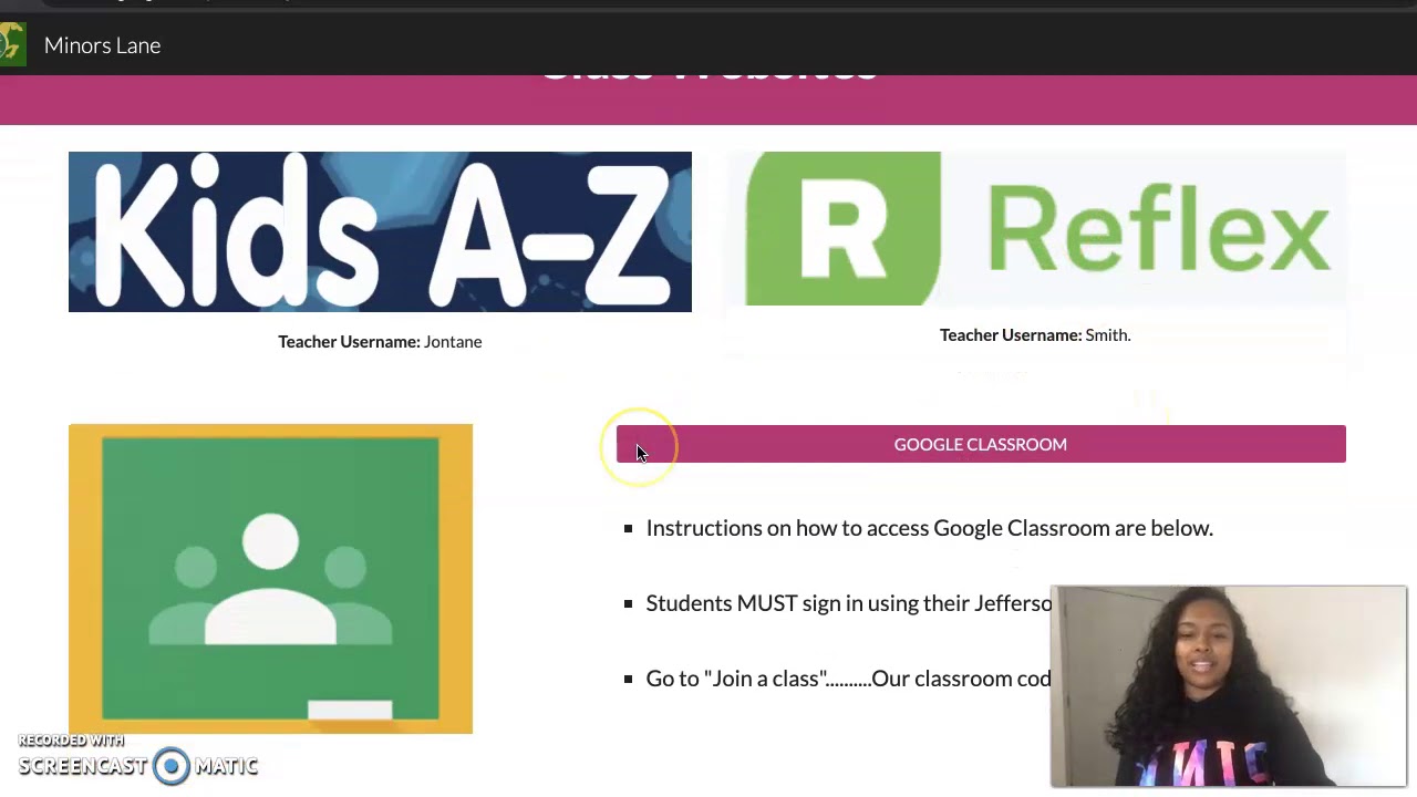 Class Website Tutorial Youtube