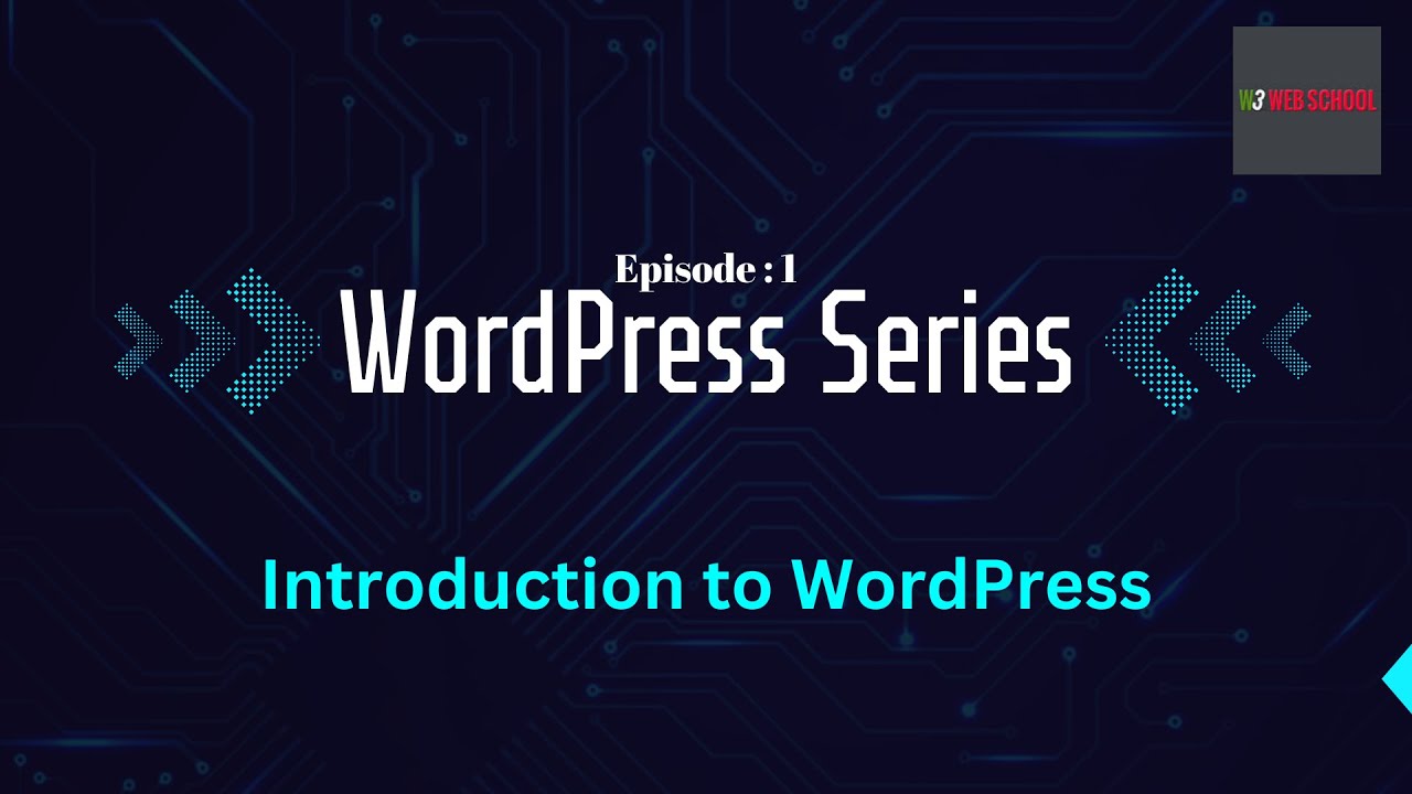 Wordpress Series Ep 1 Wordpress Introduction Wordpress Youtube