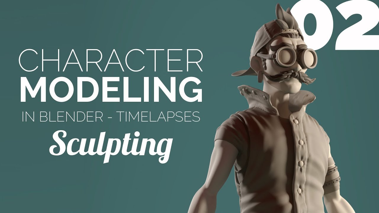 Character Modeling In Blender 02 Sculpting Youtube