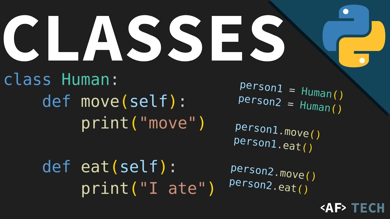 Introduction To Python Classes Classes Part 1 Youtube