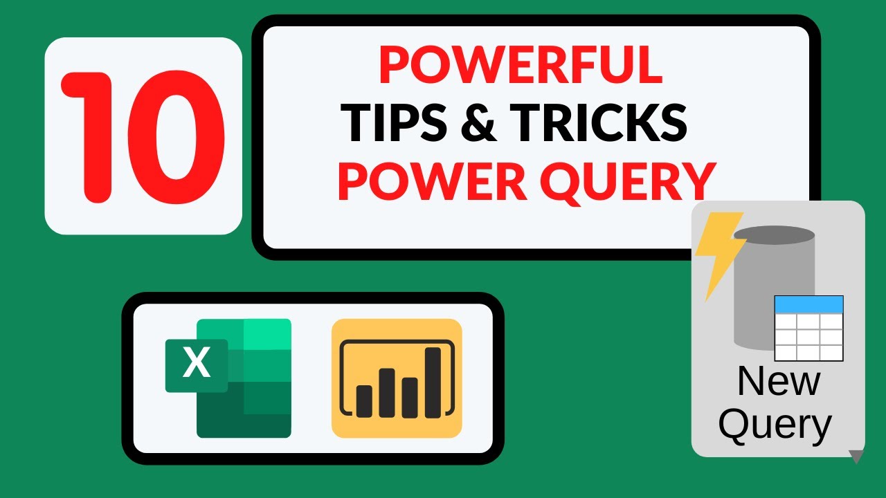 Top 10 Powerful Tips And Tricks In Power Query Youtube