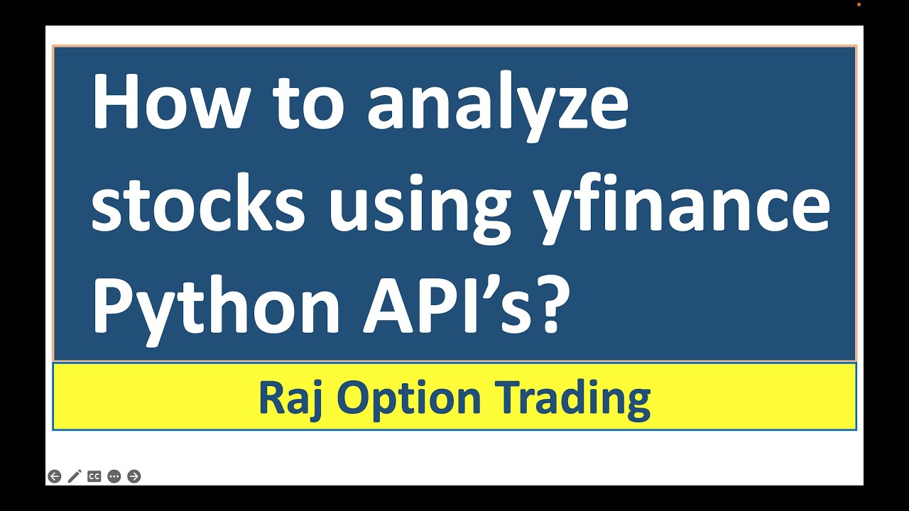 How To Do Stock Analysis Using Yfinance Python Api Youtube