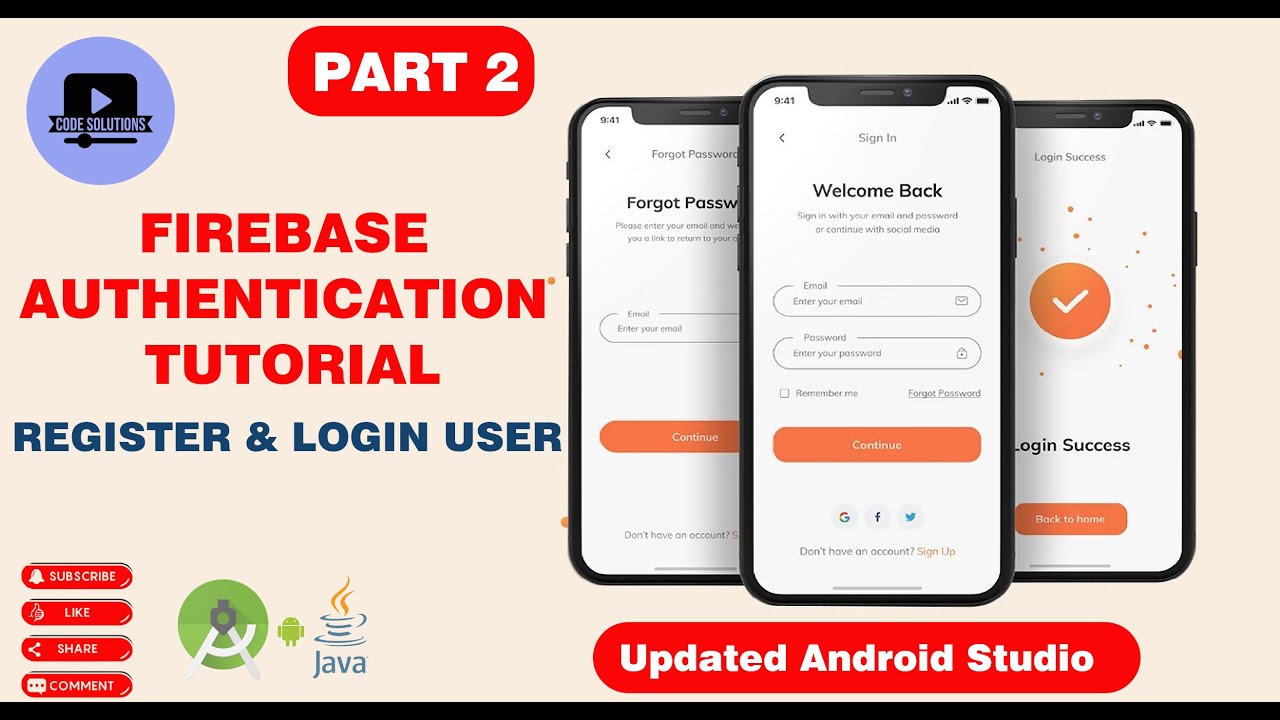 Login Register Android App Using Firebase Android Studio