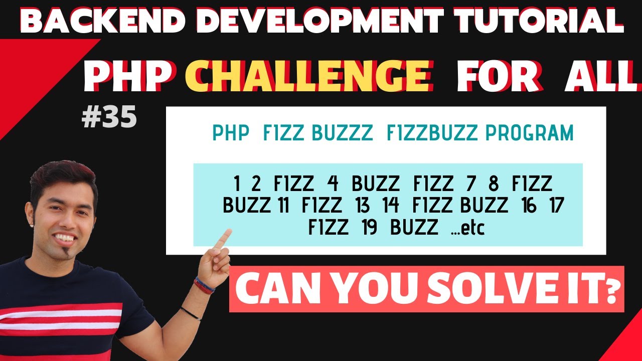 Php Challenge 3 Code Fizzbuzz Program In Php Php Tutorial In Hindi