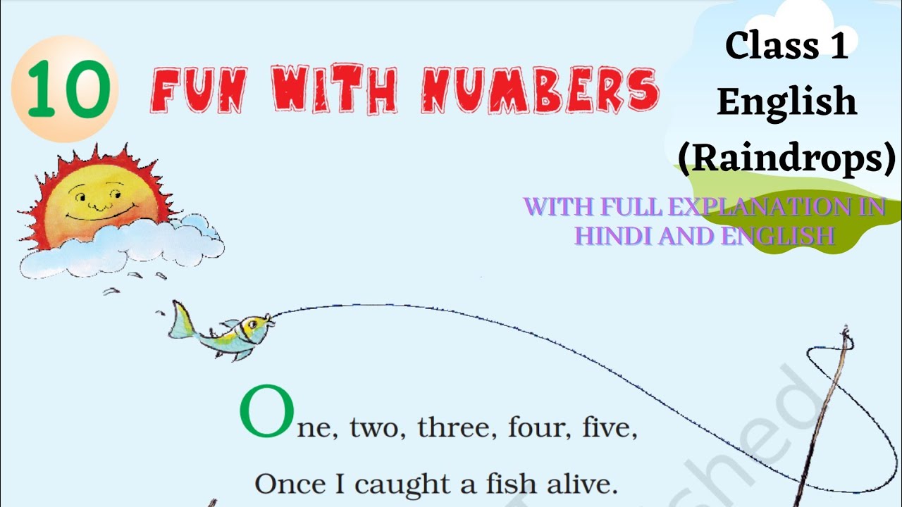 Class 1 Chapter 10 Fun With Numbers Ncert Cbse English Raindrops