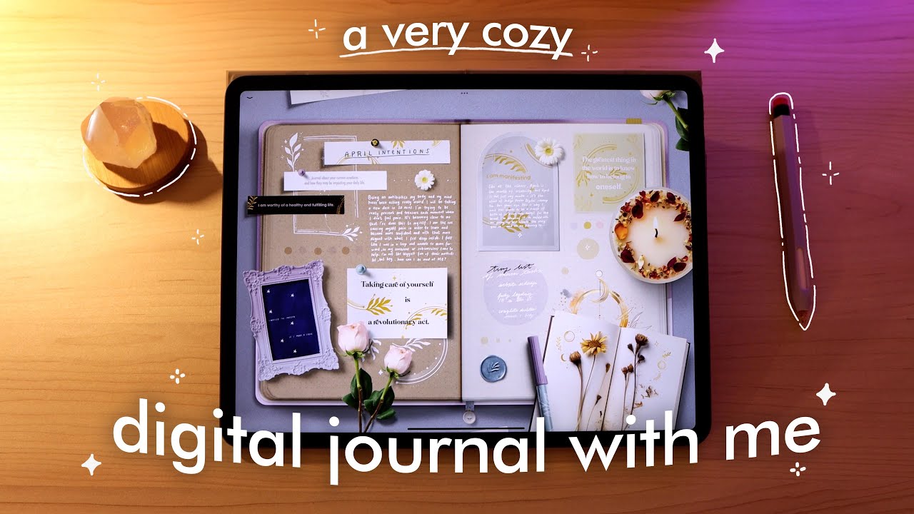 Digital Journal With Me On My Ipad Using Goodnotes App A Very Cozy