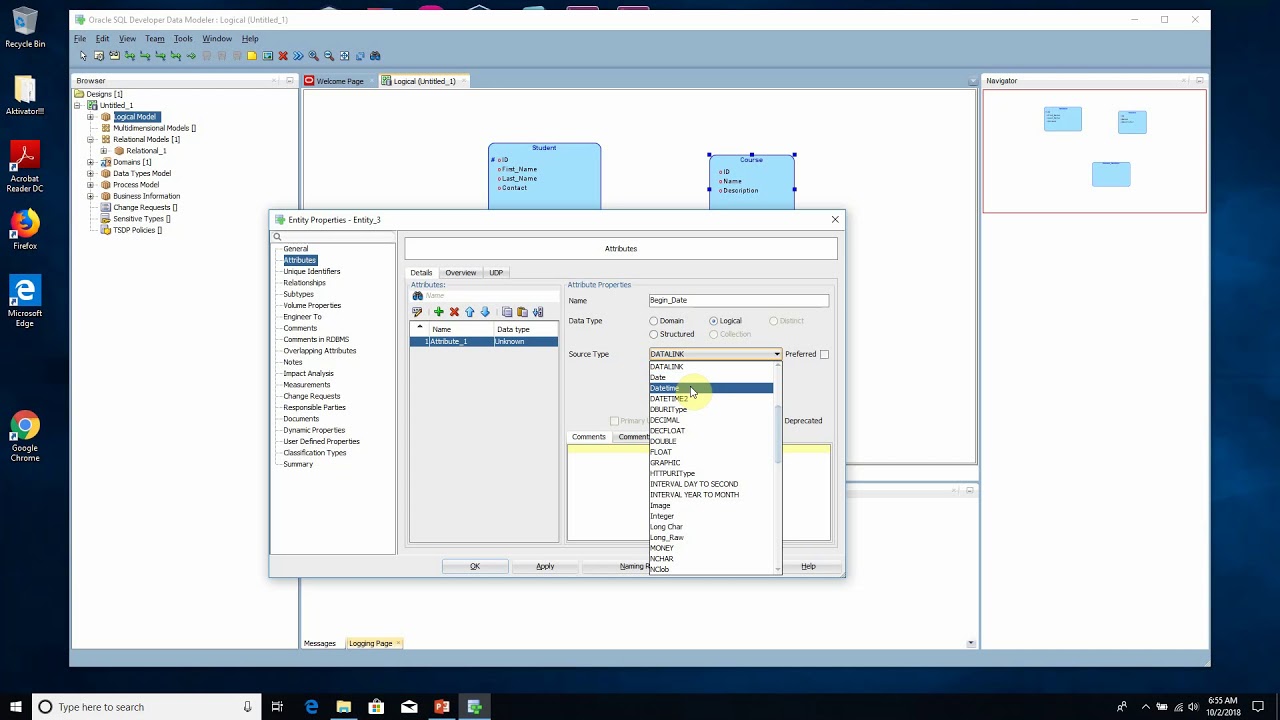Introduction To Oracle Sql Developer Data Modeler Singidunum