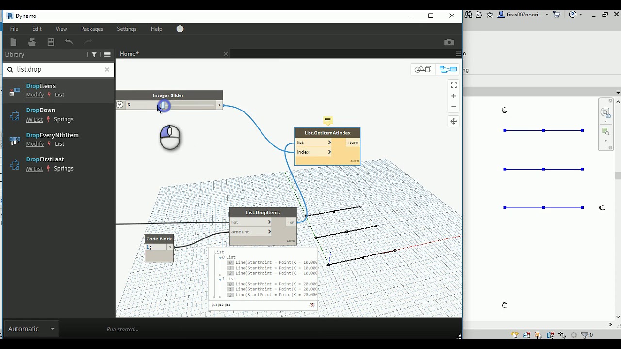 Custom Dynamo Node Changes Grid Of Points Into Vertical And Horizontal