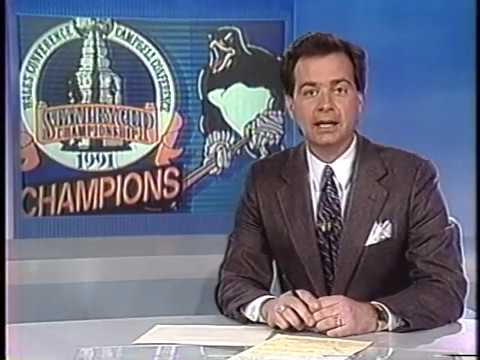 1991 Penguins Cup Kdka Bob Pompeani Youtube