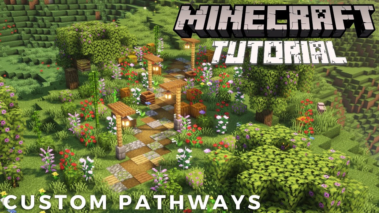 Minecraft Custom Pathways Tutorial Youtube