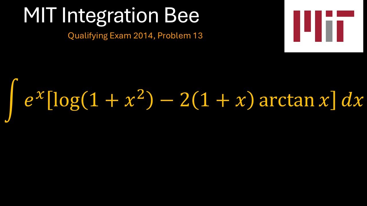 Mit 2014 Integration Bee Qualifying Exam Problem 13 Youtube