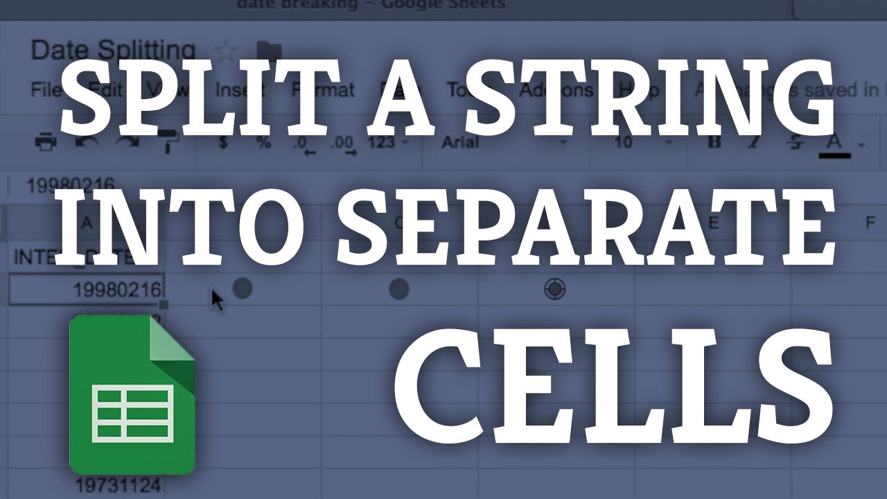 Google Spreadsheets Split A String Into 3 Separate Cells Youtube