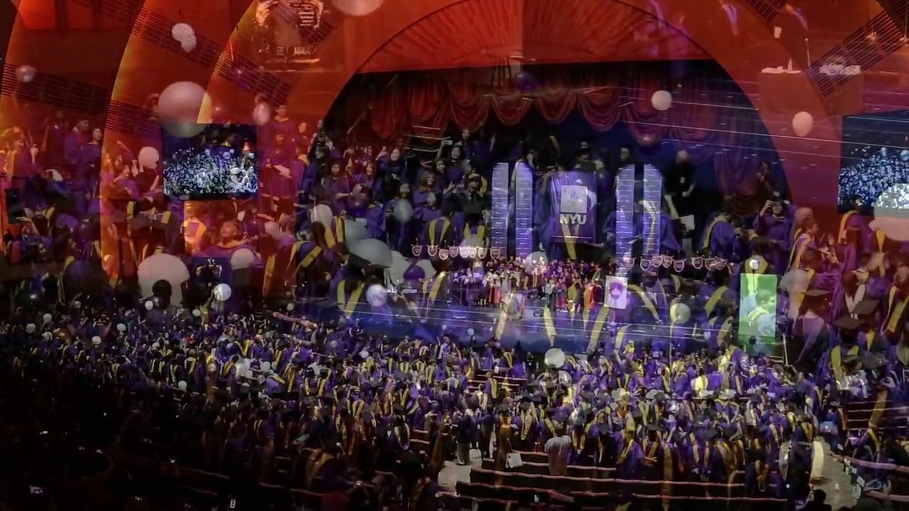 2016 Nyu Graduation Ceremony At Radio City Music Hall Youtube
