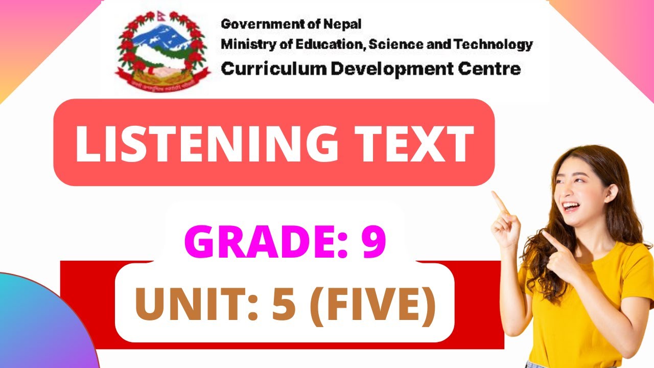 Grade 9 Listening Text Unit 5 English Class 9 Unit 5 Five Listening