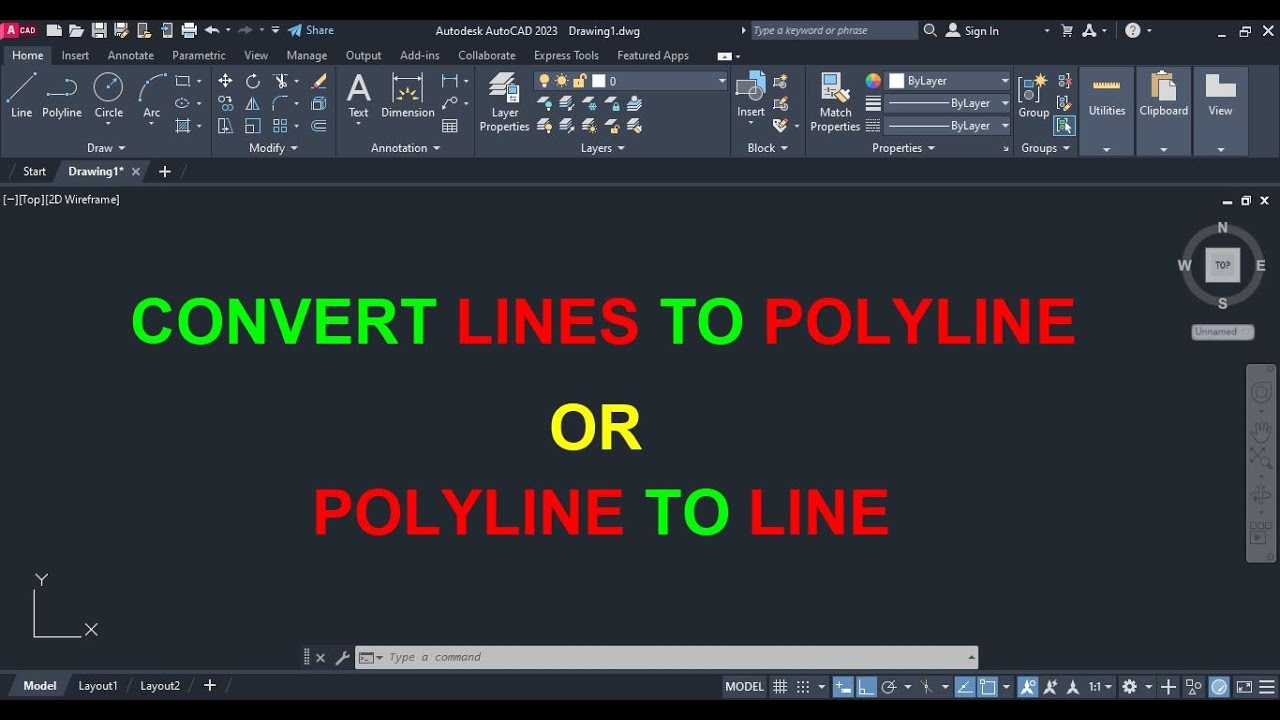 Cad Line To Polyline At Jamie Rooke Blog