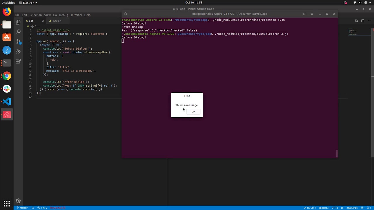Electron Dialog Bug Youtube