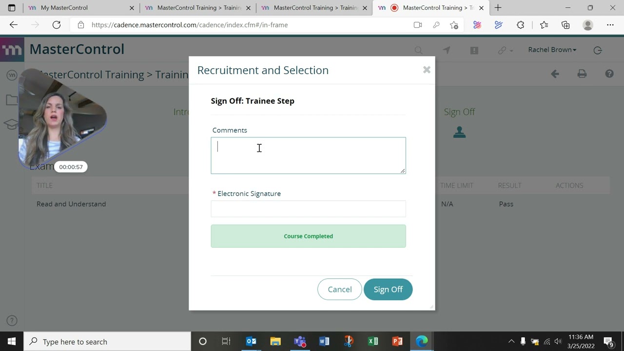 Mastercontrol Training Training Task Mar 25 2022 Youtube