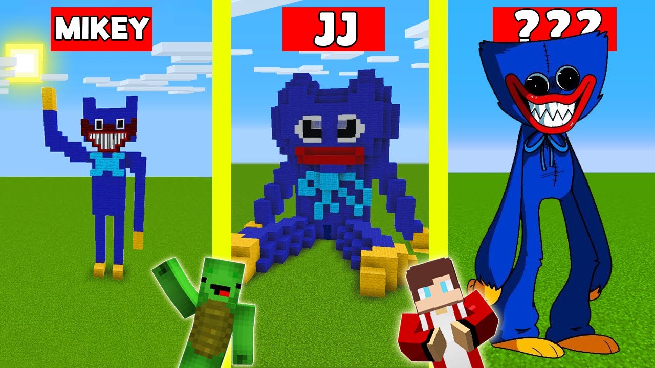 Huggy Wuggy Build Battle Challenge In Minecraft Noob Vs Pro Maizen