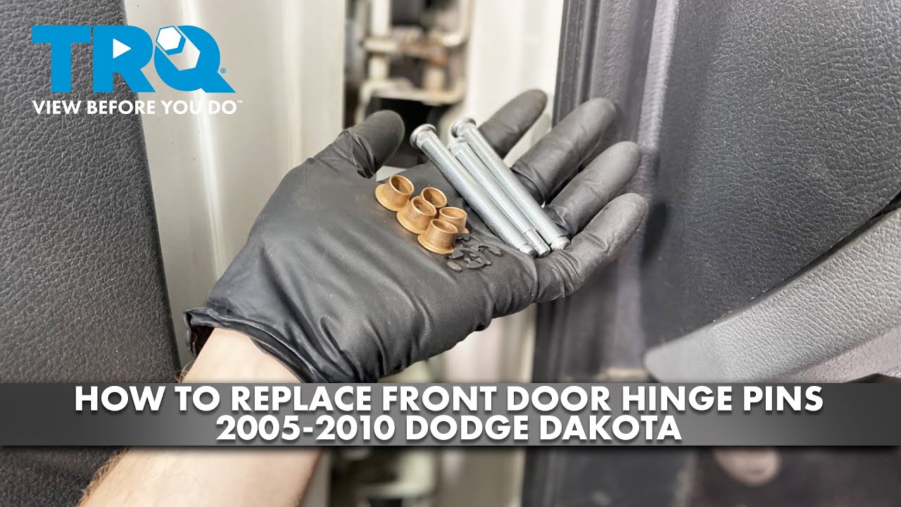 How To Replace Front Door Hinge Pins 2005 2010 Dodge Dakota Youtube