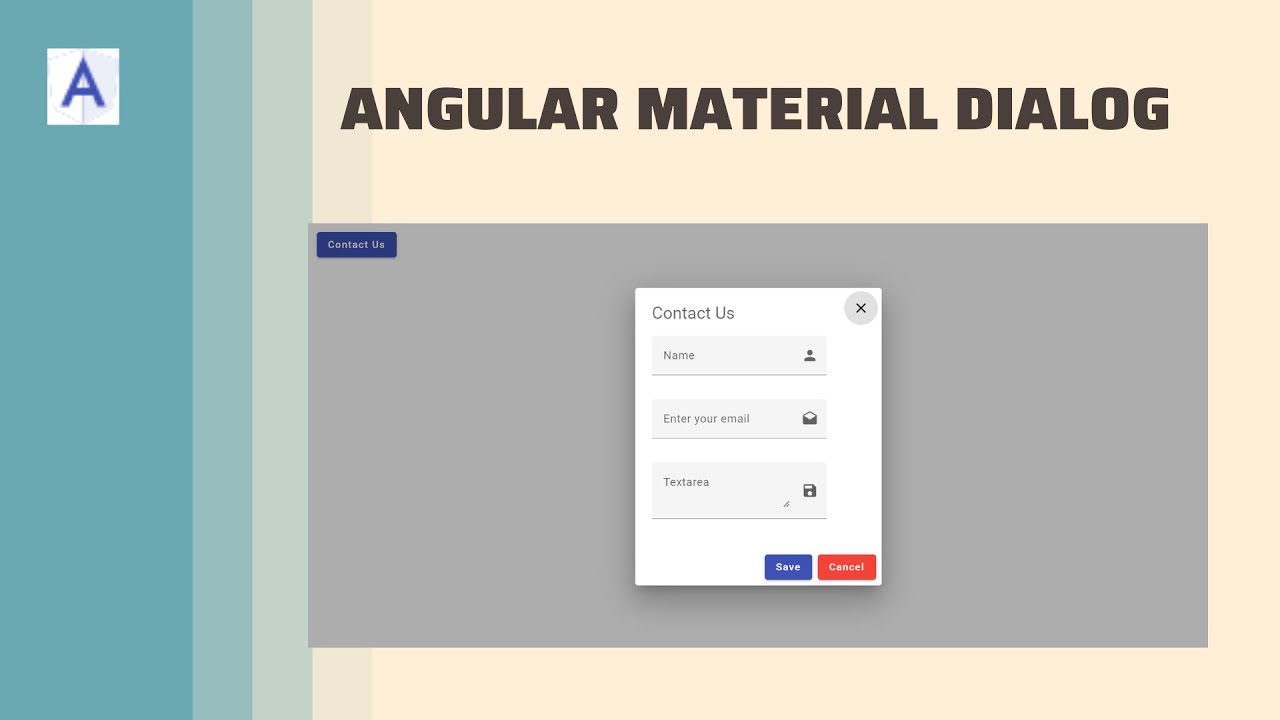 How To Create Dialog Using Angular Material Youtube