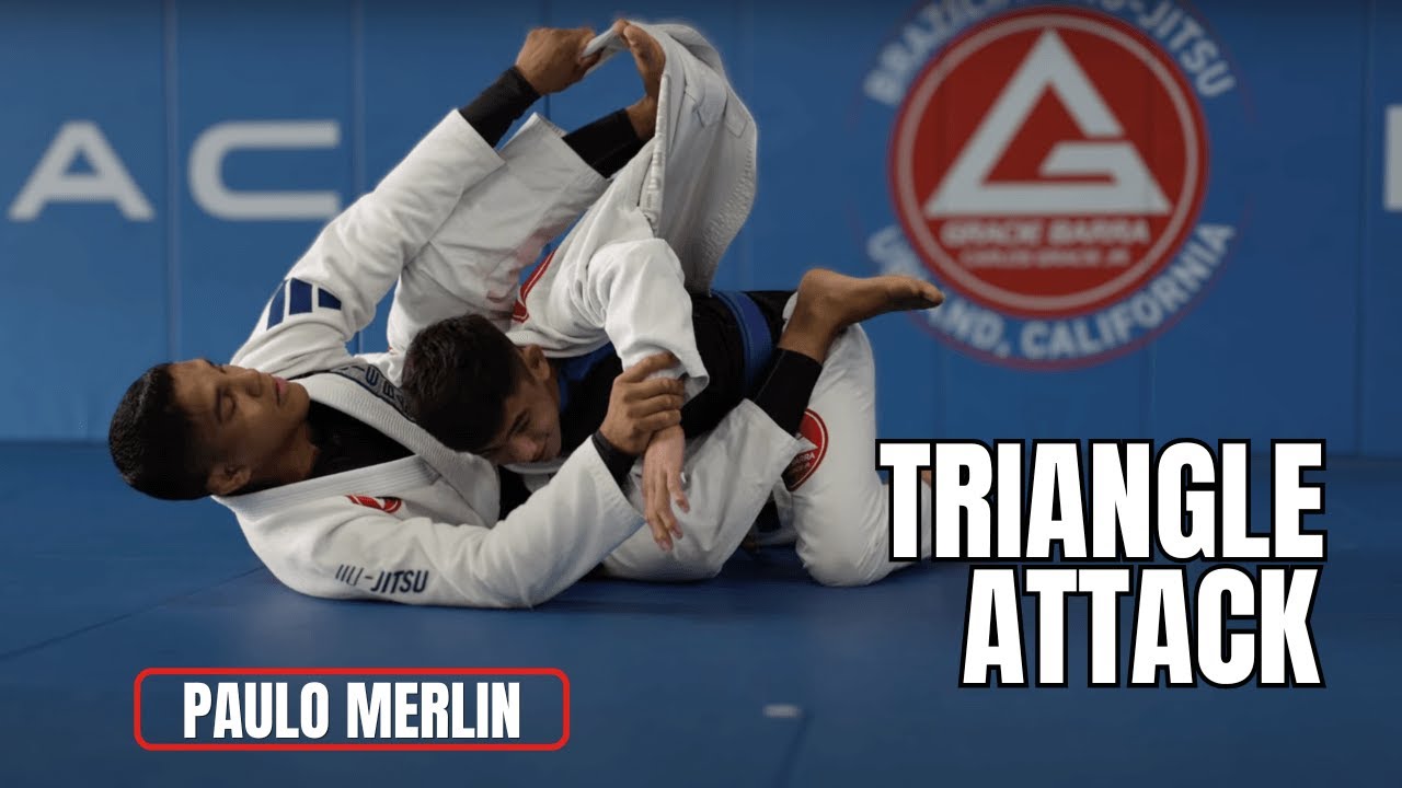 Triangle Choke Using The Lapel From Closed Guard Paulo Merlin Youtube