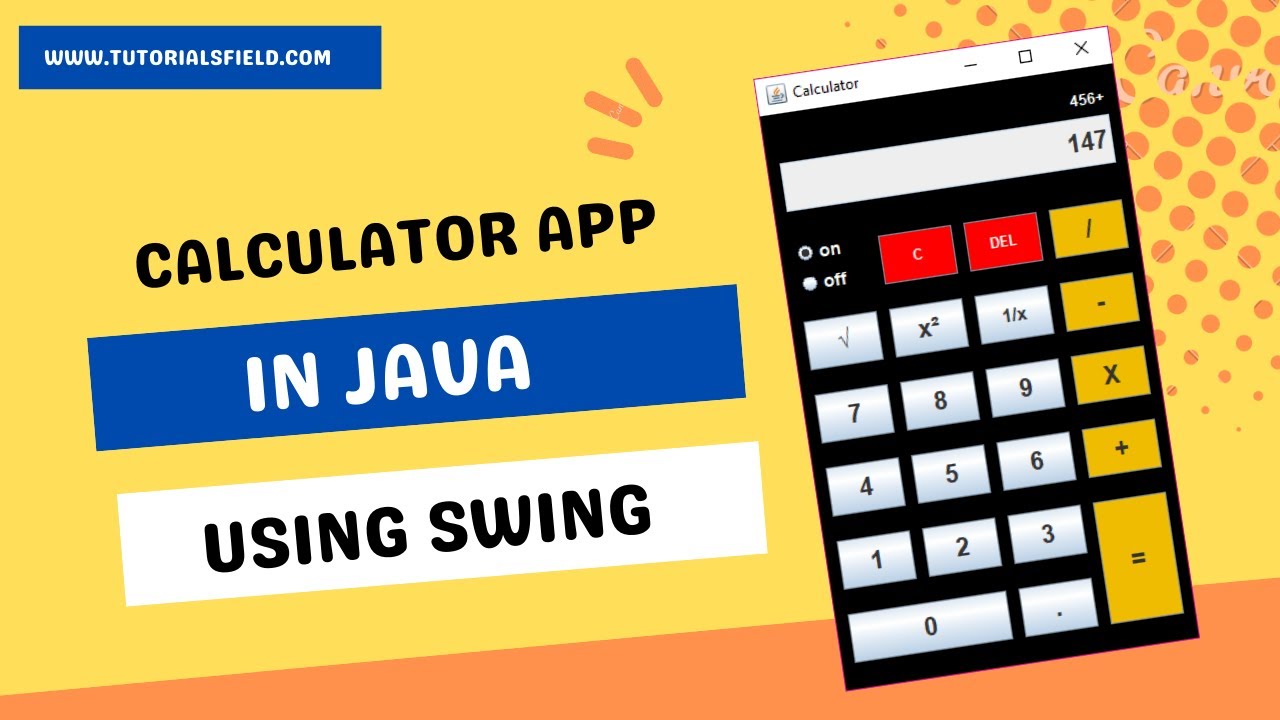 Calculator Program In Java Swing Jframe Calculator Application