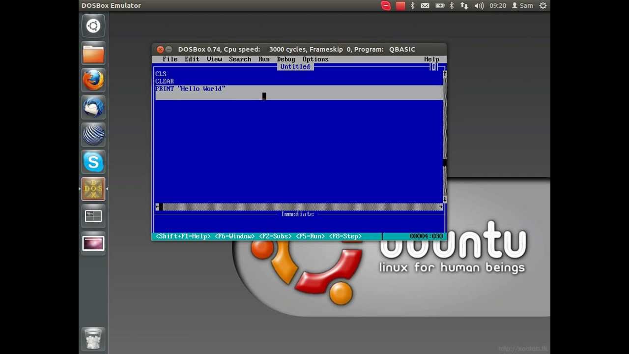 Tutorial Qbasic Part 1 Youtube