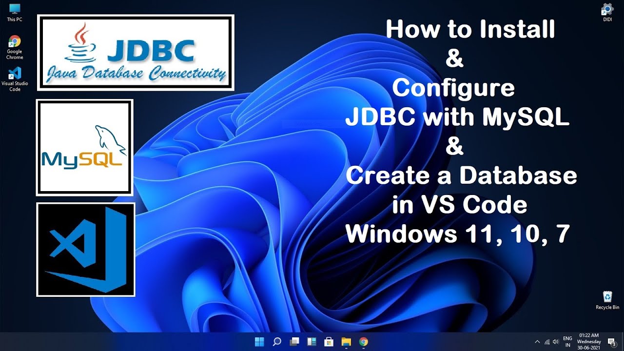 How To Install And Configure Jdbc With Mysql Also Create Database In Vs