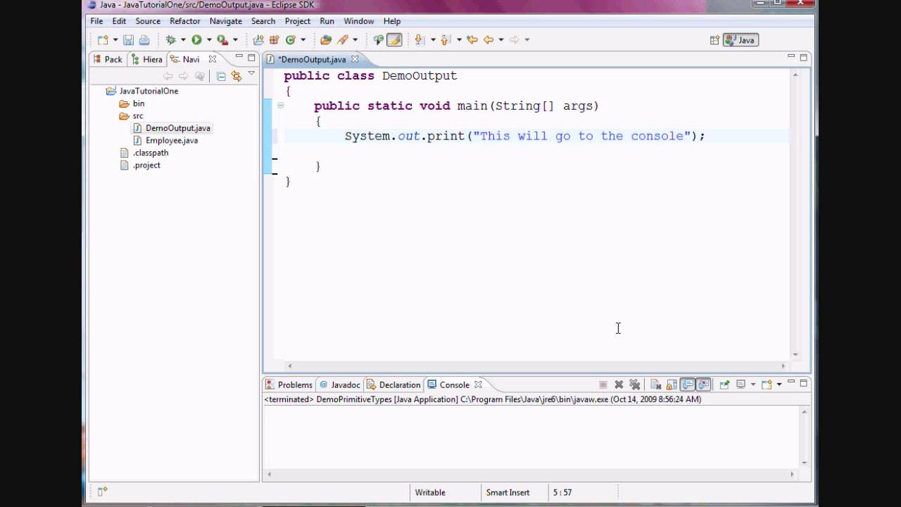 Java Tutorial 2 Exploring Output To Console Youtube