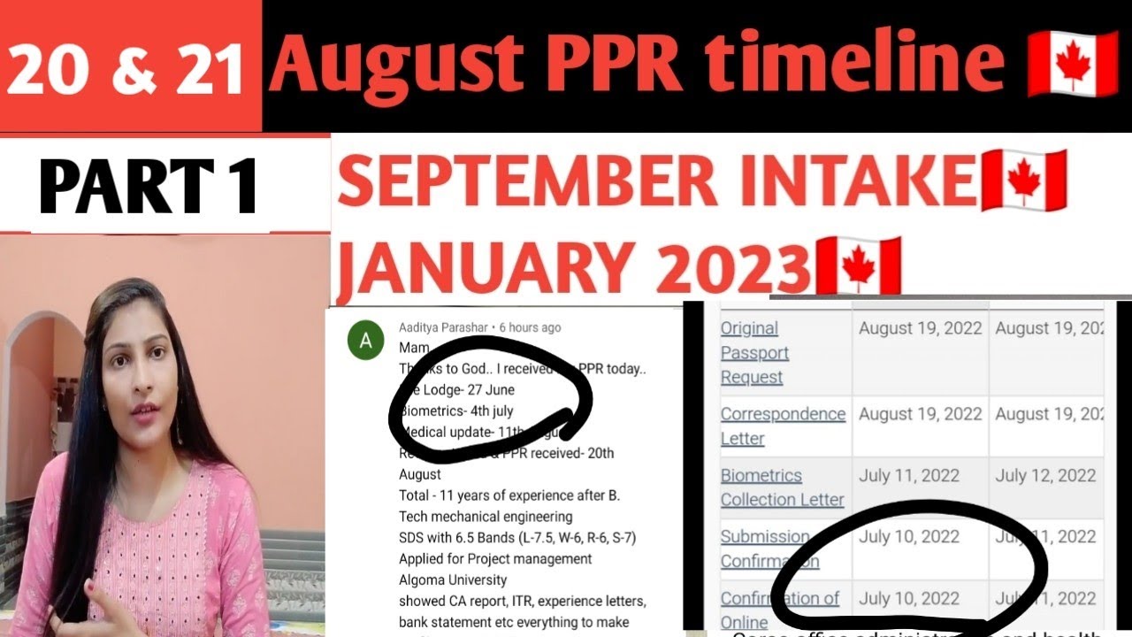 21 August Ppr Request Timeline Canada Today S Ppr Request Timeline