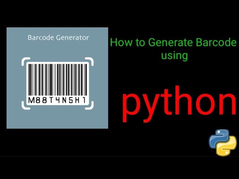 How To Generate Barcode Using Python Youtube