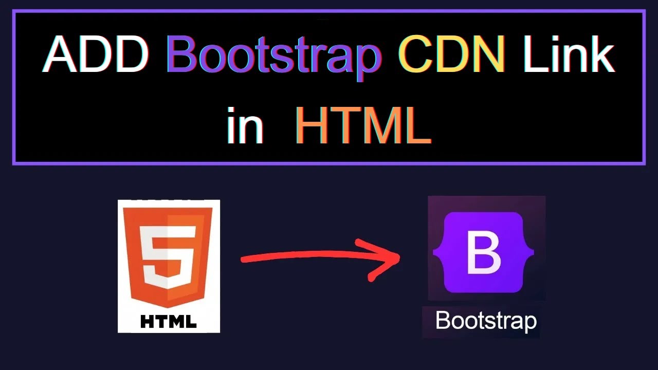 How To Add Bootstrap Cdn Link In Html Bootstrap Setup Tutorial Youtube