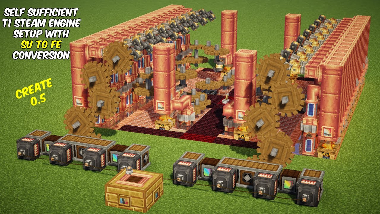 Self Sufficient T1 Steam Engine Tutorial Su To Fe Powerplant Create