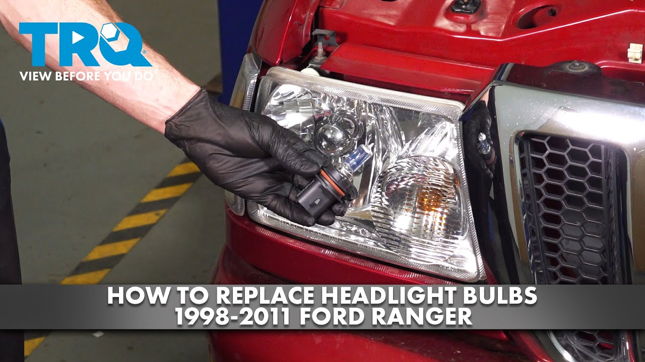 How To Replace Headlight Bulbs 1998 2011 Ford Ranger 1a Auto