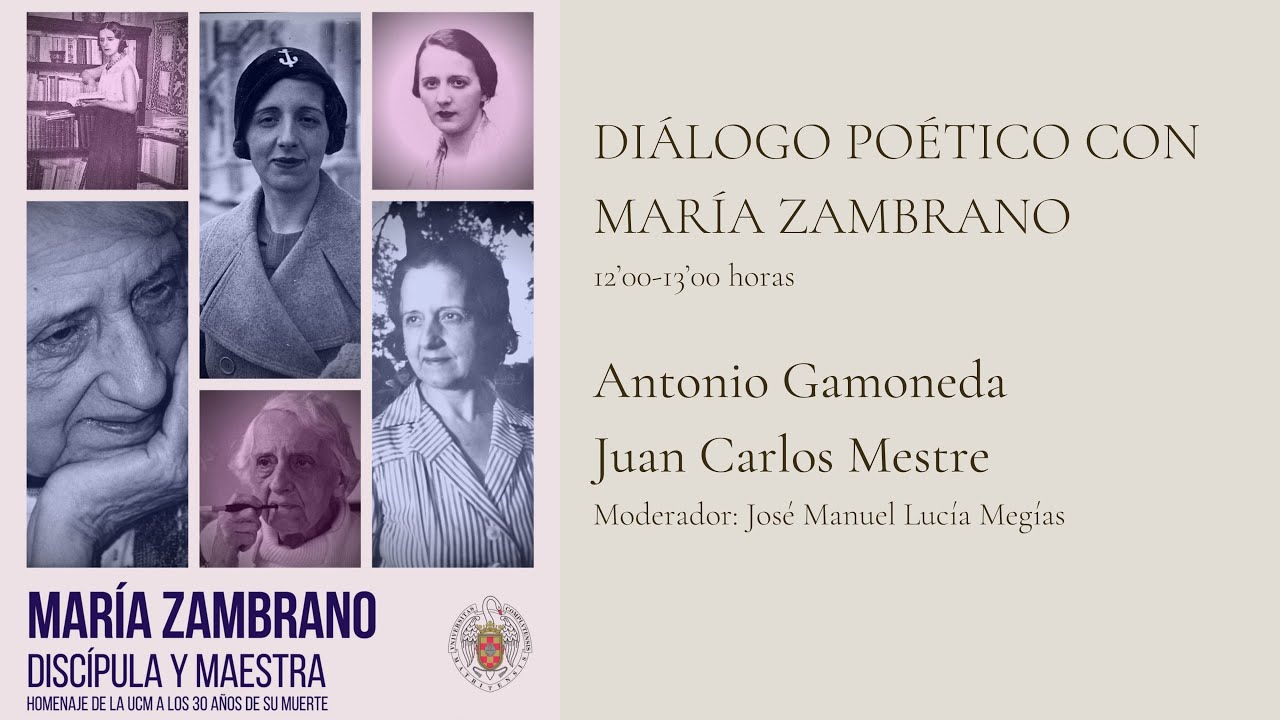 María Zambrano Discípula Y Maestra Diálogo Poético Con María Zambrano