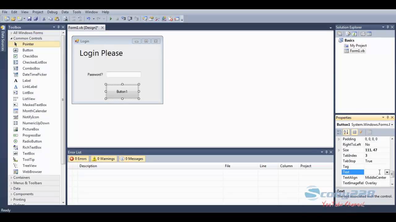 Basics To Visual Basic Part 1 Hd Youtube