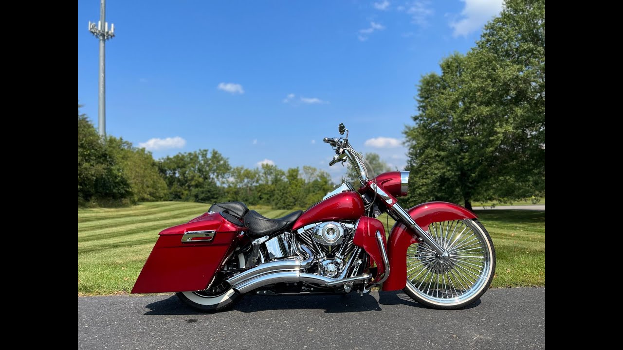2008 Harley Davidson Softail Deluxe Flstn 26 Big Wheel Bagger W