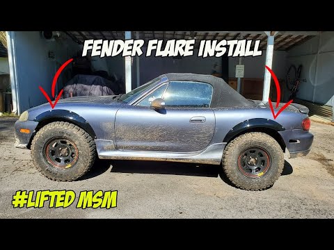 Miata Fender Flare Install Youtube