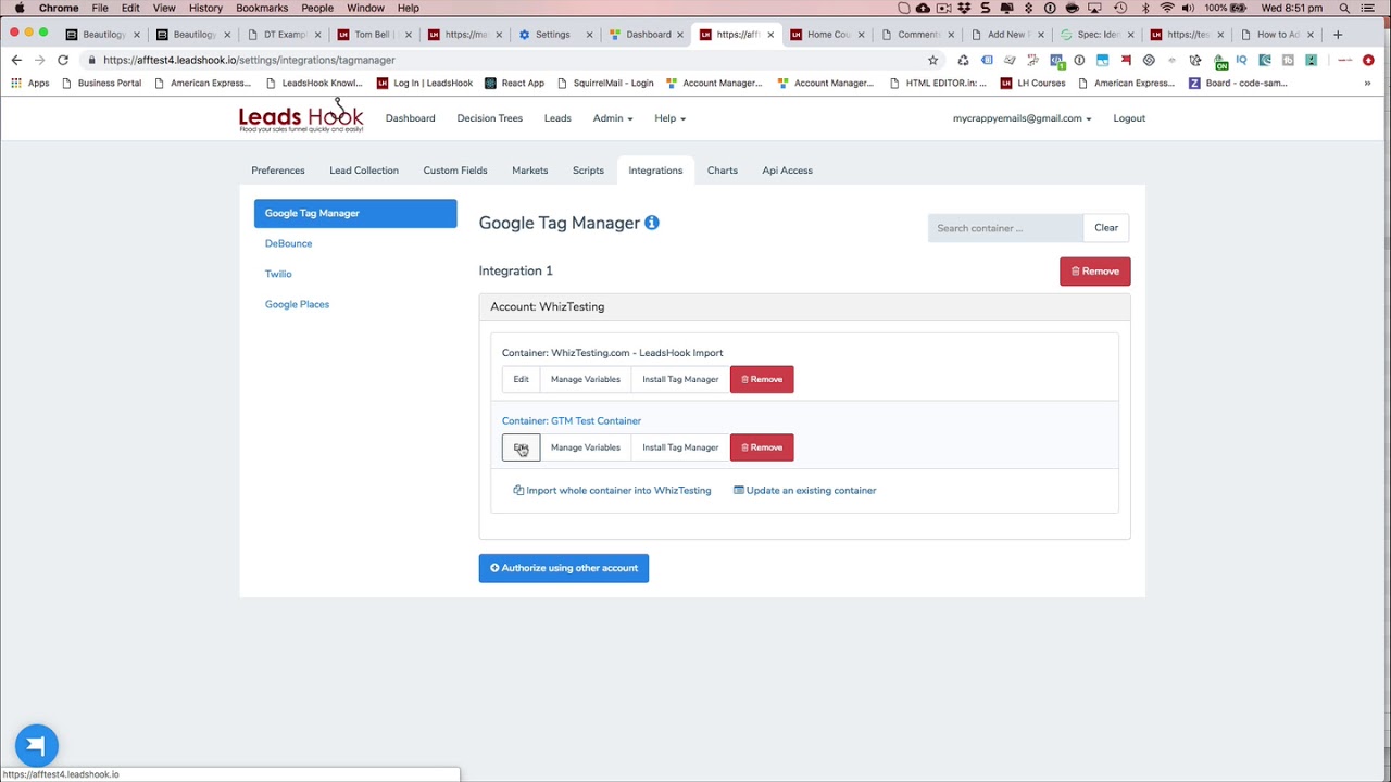 Leadshook Google Tag Manager Integration Youtube