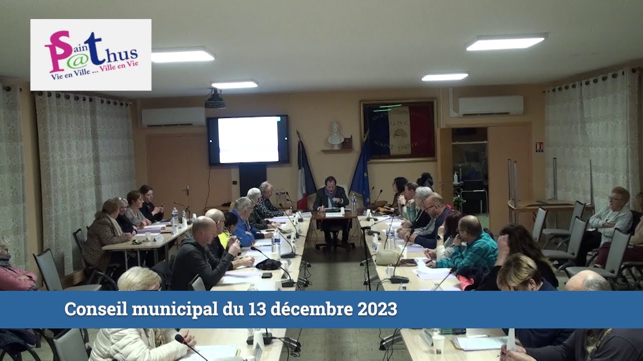 Conseil Municipal Du 13 Décembre 2023 Youtube