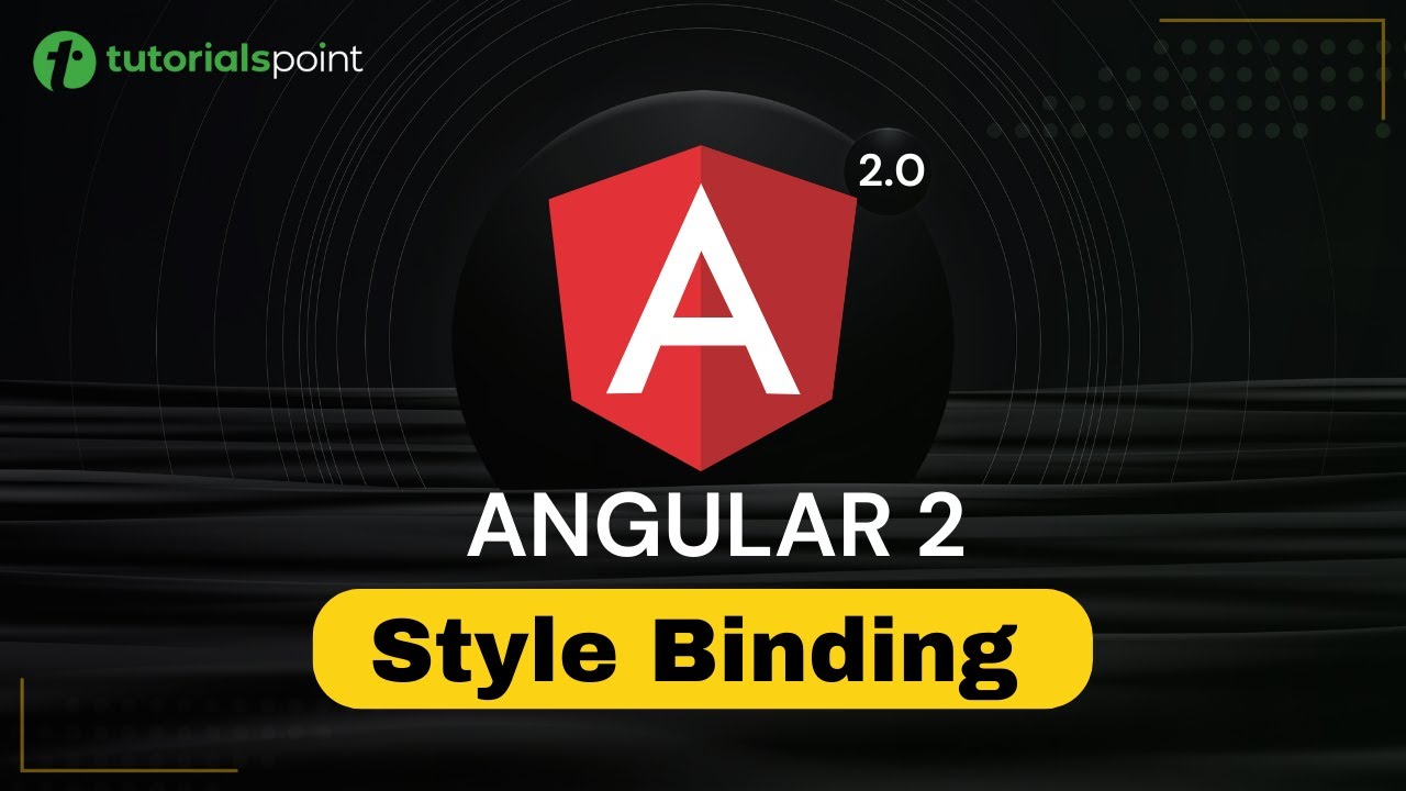 Angular 2 Style Binding Angular 2 Training Tutorialspoint Youtube