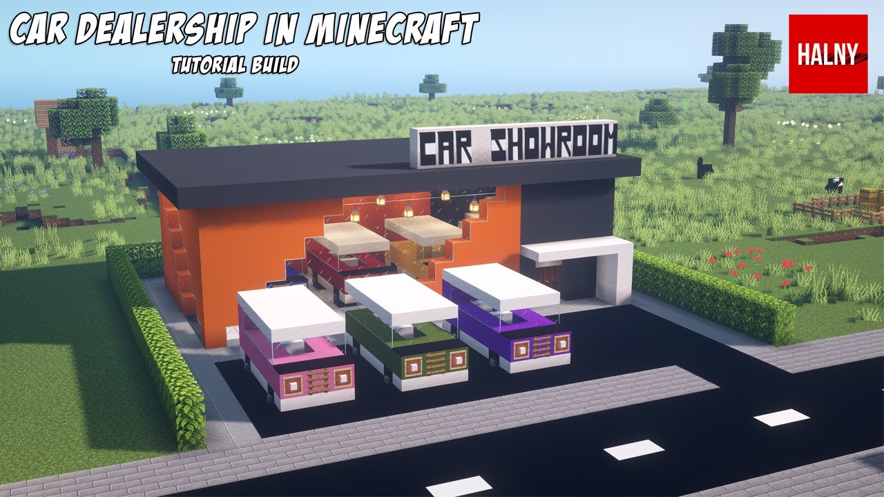 How To Build A Car Dealership In Minecraft Youtube