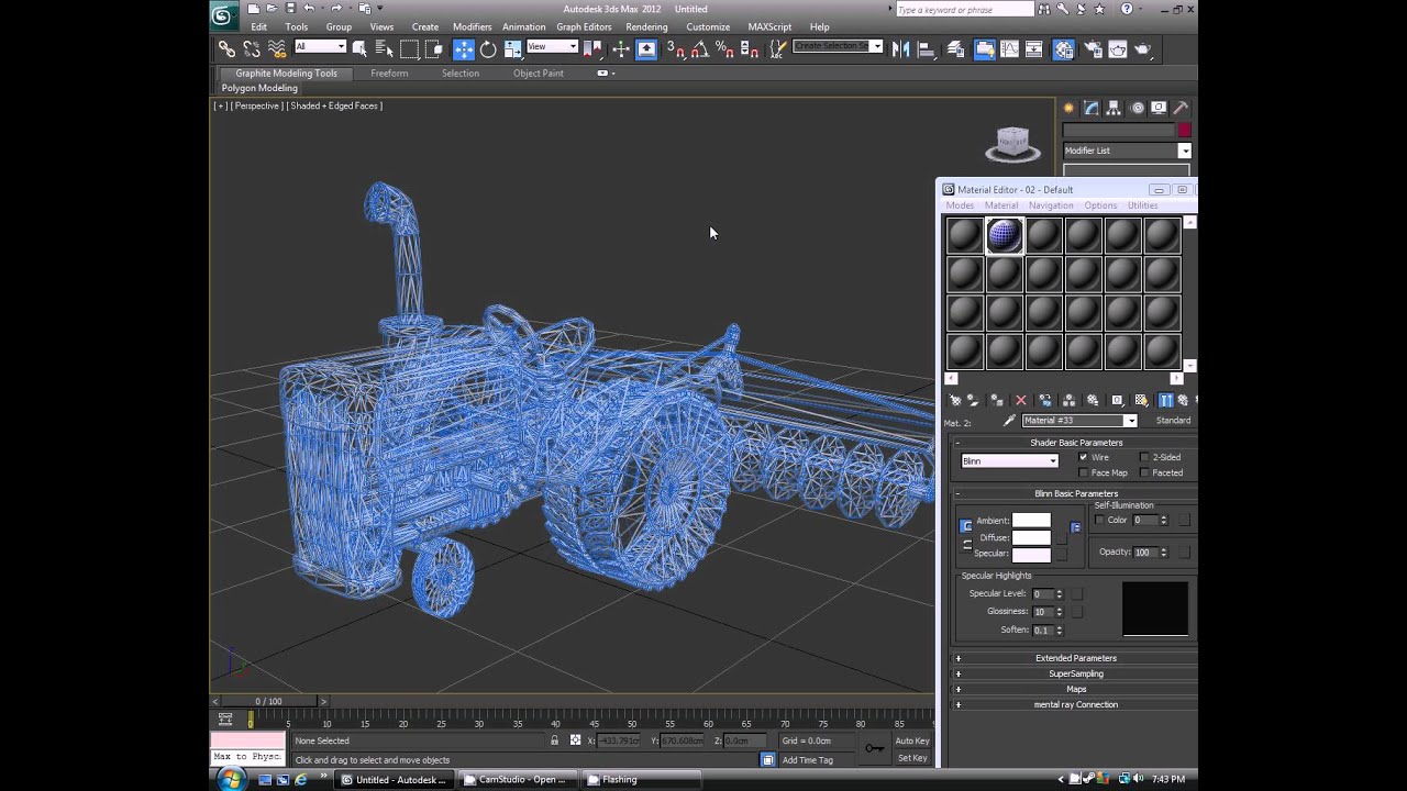 3ds Max Wireframe Render Ultradsa