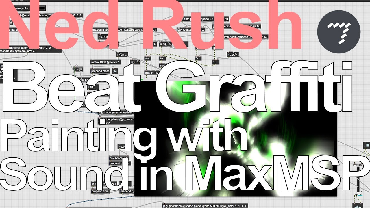 Max Jitter Tutorial Beat Graffiti Painting With Sound In
