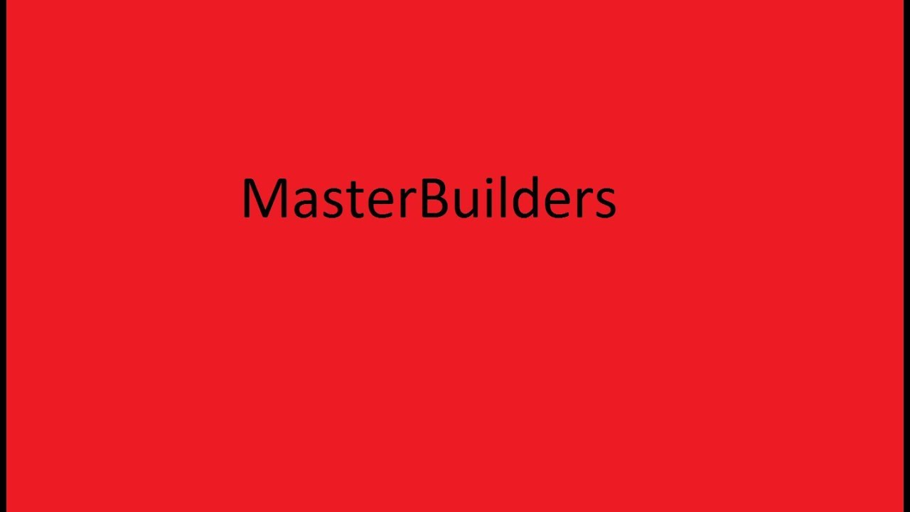 Masterbuilders Youtube
