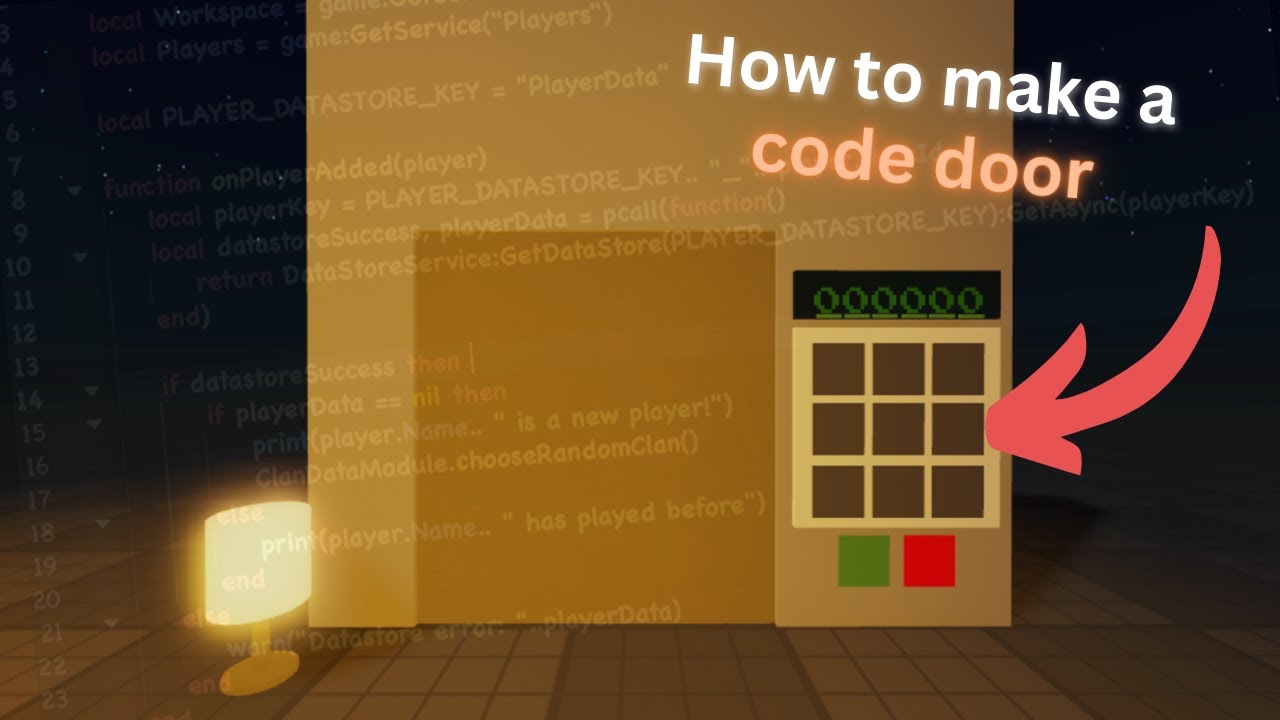How To Make A Code Door In Roblox Studio Delighted Youtube