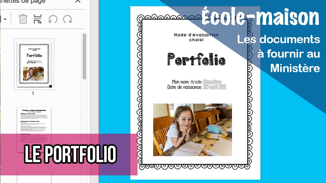 Portfolio Documents Pour Le Ministère De L éducation Quand On Fait L