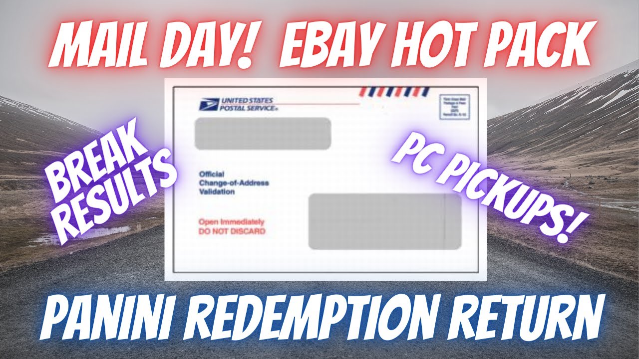 Mail Day Ebay Hot Pack Panini Redemption Card And Breaks And Pc